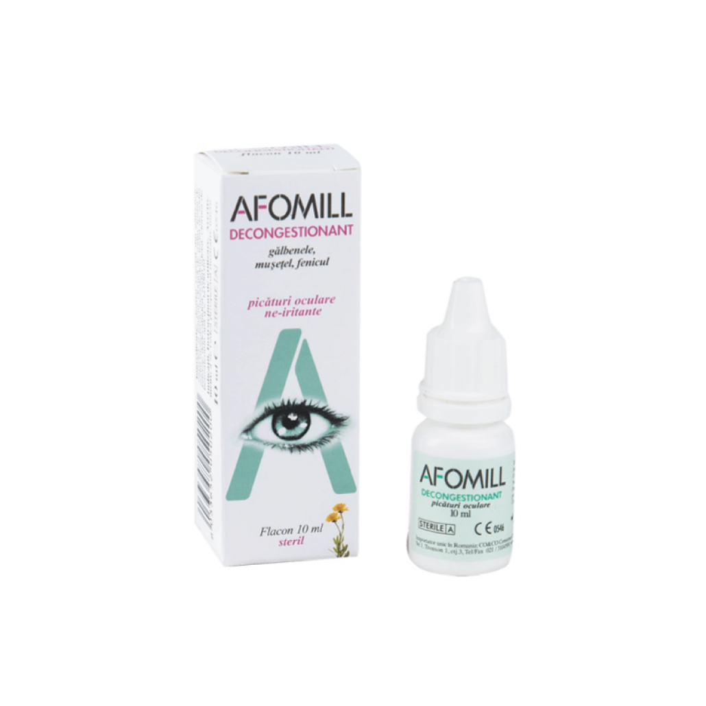 Picaturi oculare decongestionante Afomill, 10 ml, Af United - Farmacia ...