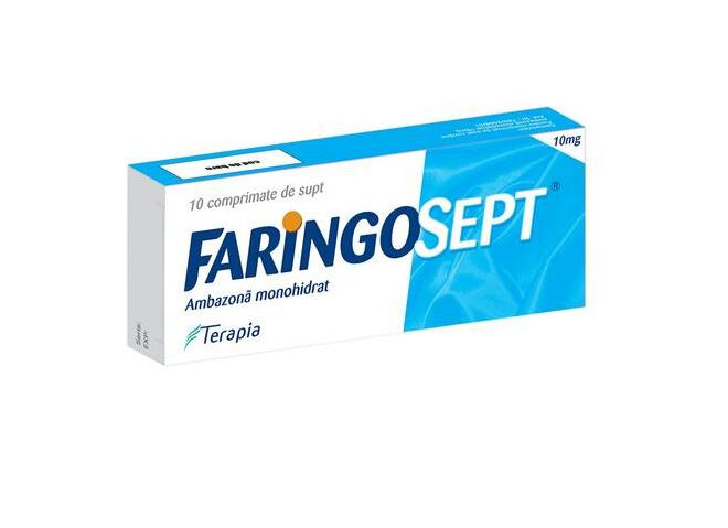 Faringosept 10mg, 10 comprimate, Terapia - Farmacia Helena