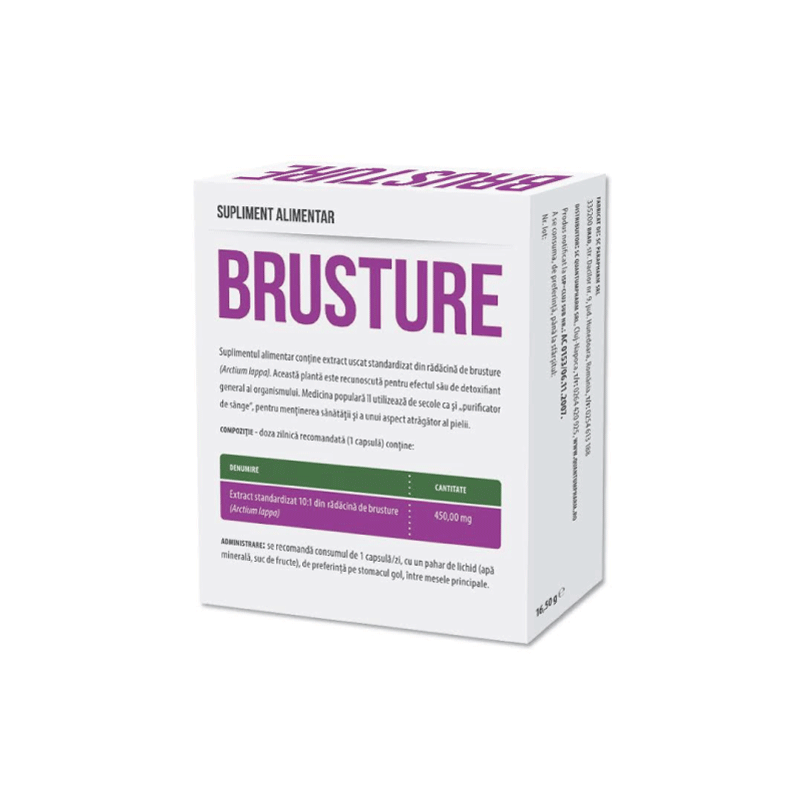 Brusture, 30 capsule, Parapharm - Farmacia Helena