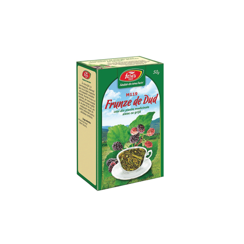 Ceai Dud frunze, M119, 50 g, Fares - Farmacia Helena