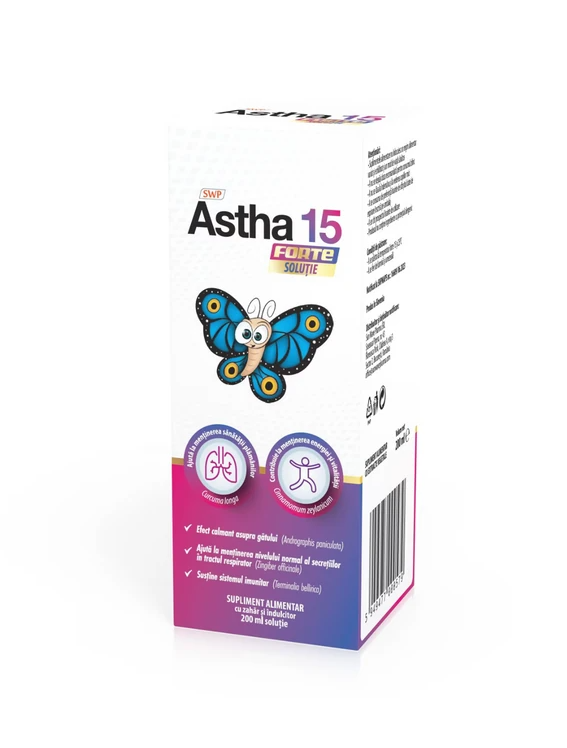 Astha 15, 200 ml sirop - Farmacia Helena