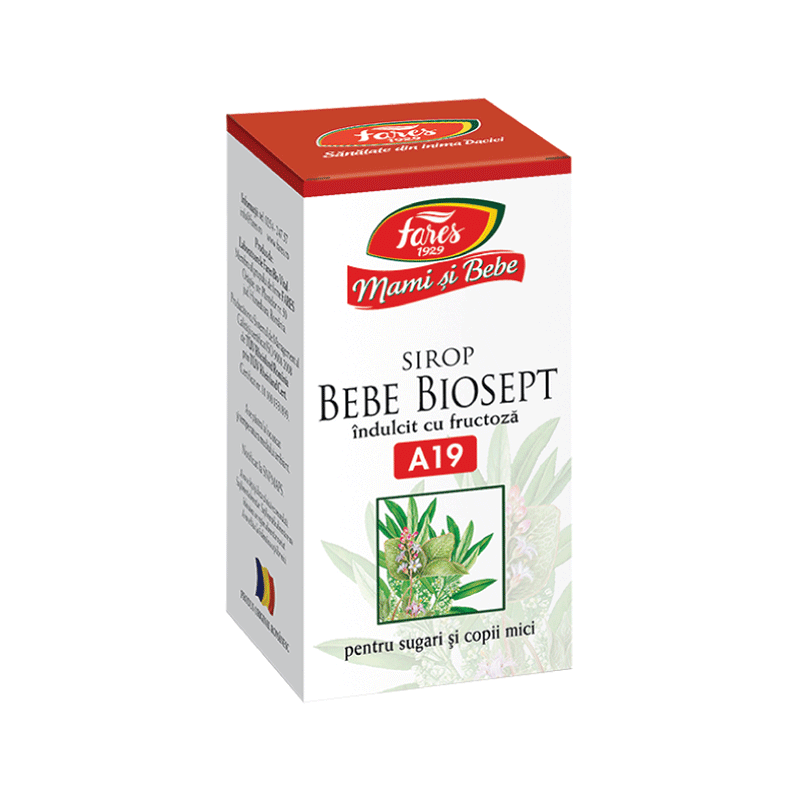 Bebe Biosept A19, sirop 100 ml, Fares - Farmacia Helena