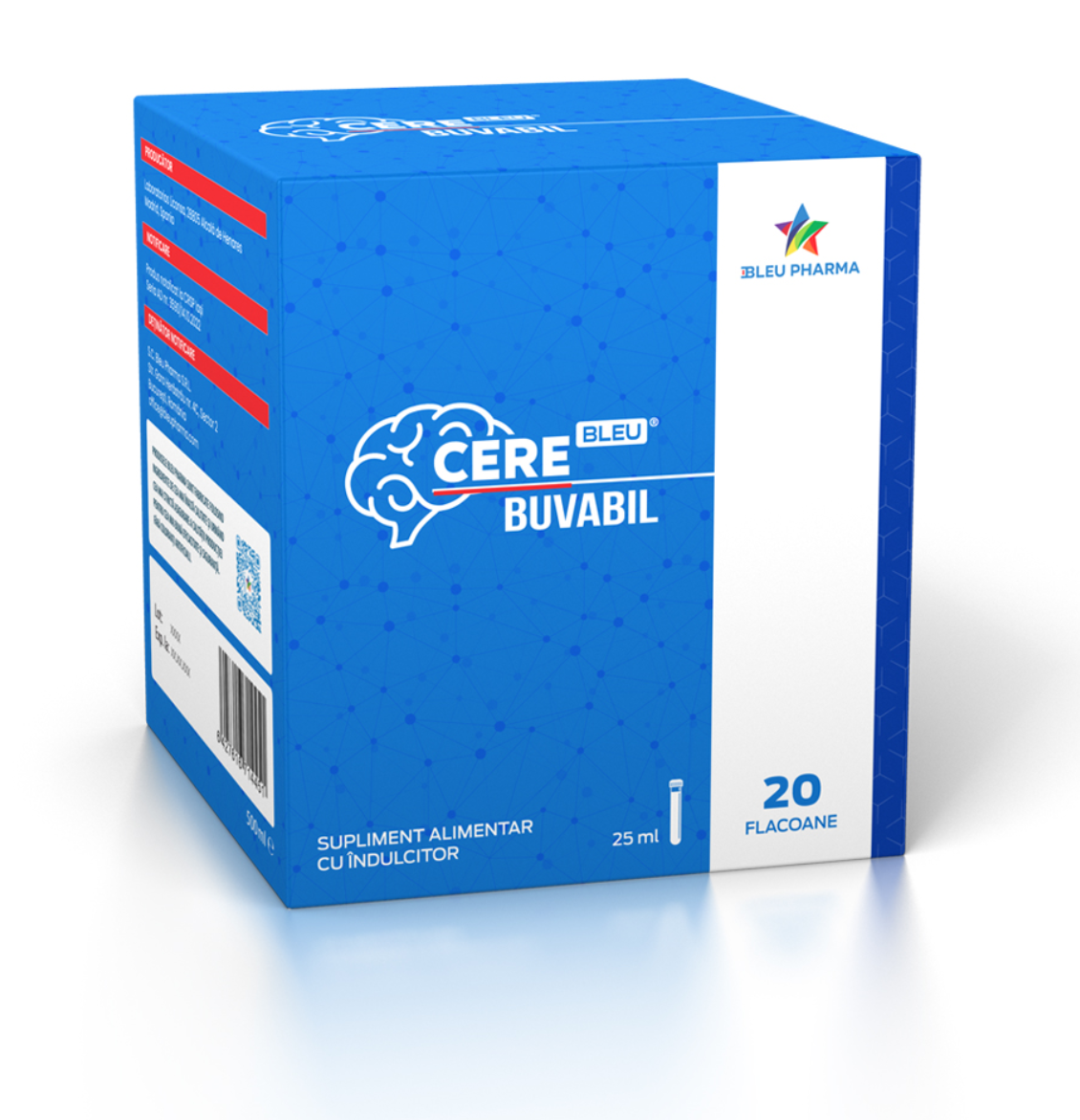 CereBleu Buvabil, 20 flacoane x 25ml, Bleu Pharma - Farmacia Helena