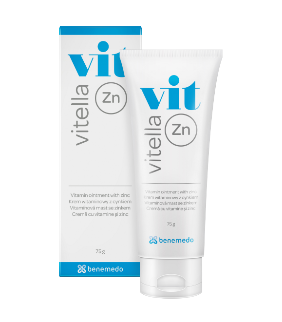 Vitella Zn, unguent reparator cu zinc, 75g, Vitella - Farmacia Helena