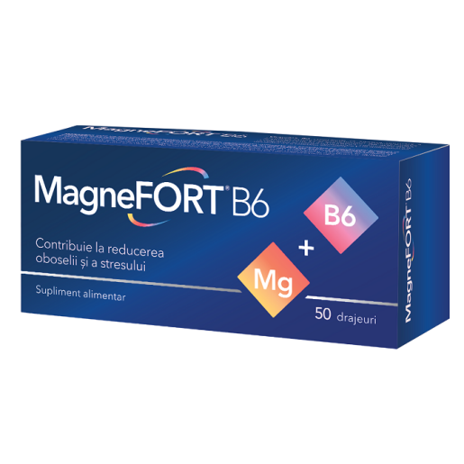 Magnefort, 50 drajeuri, Biofarm - Farmacia Helena