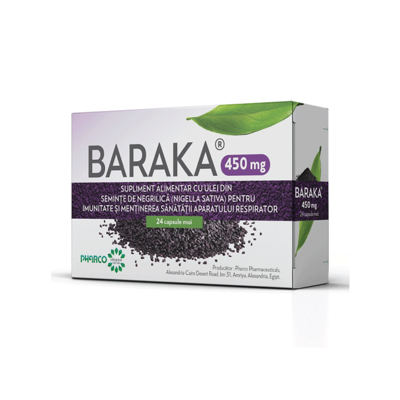 Baraka 450 mg, 24 capsule moi, Pharco - Farmacia Helena