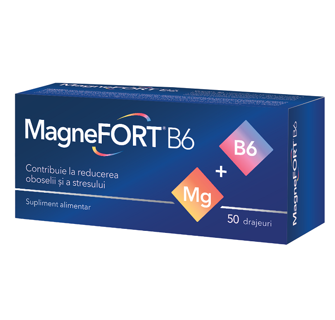 Magnefort, 50 drajeuri, Biofarm - Farmacia Helena