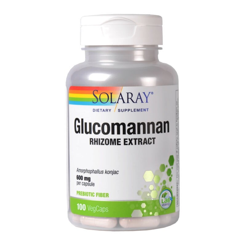 Glucomannan 600 mg, 100 capsule, Secom - Farmacia Helena