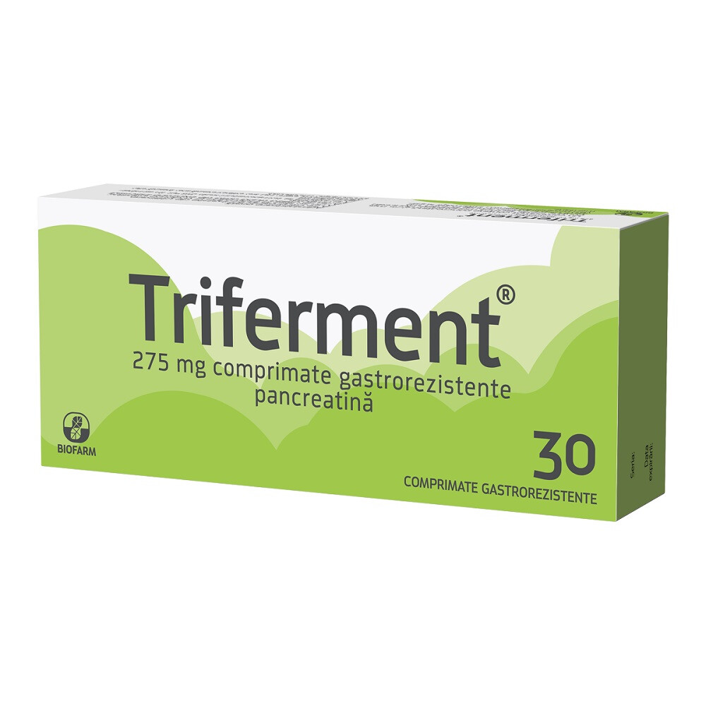 Triferment, 30 comprimate, Biofarm - Farmacia Helena